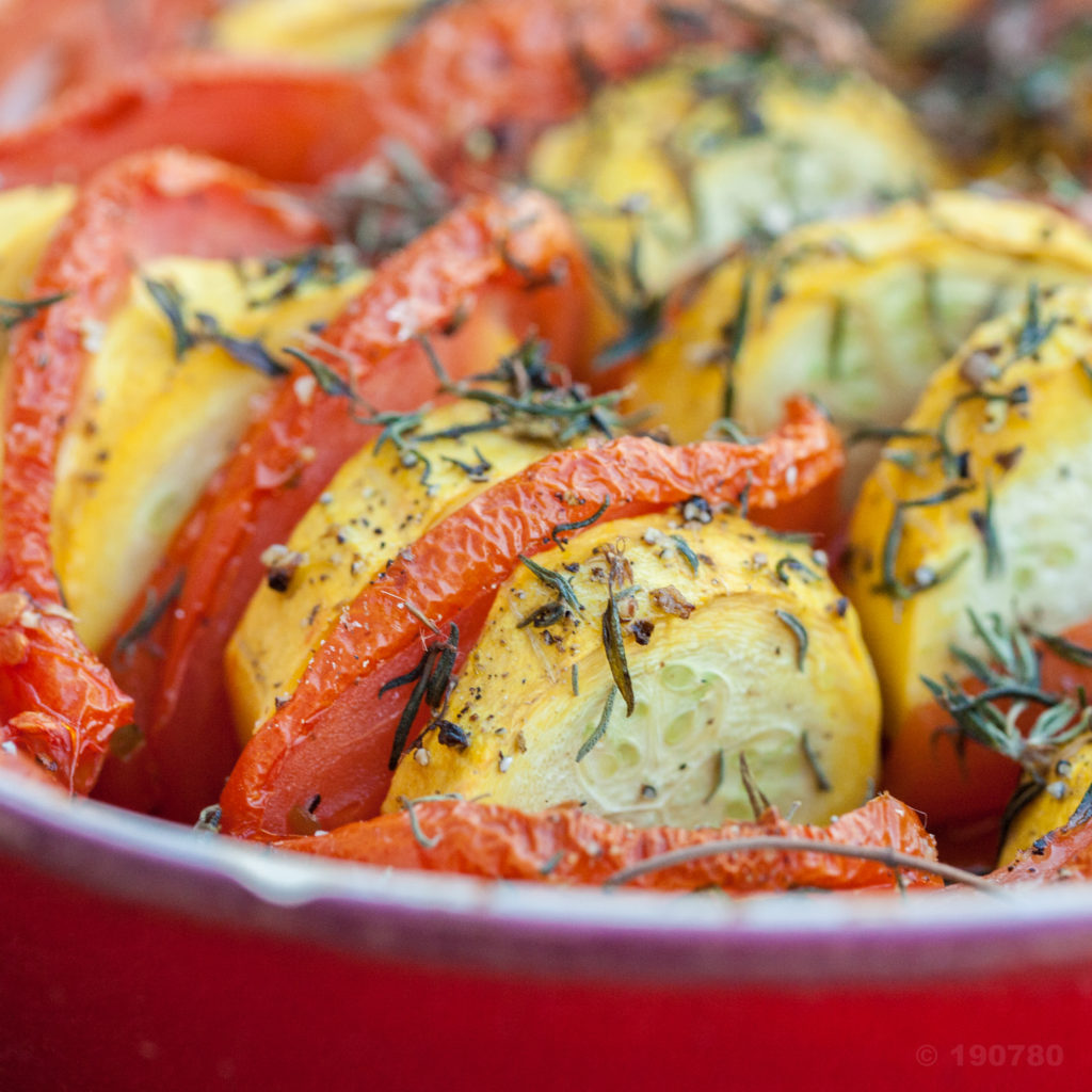 Tian de tomates et courgettes jaunes 2 - Charles cuisine